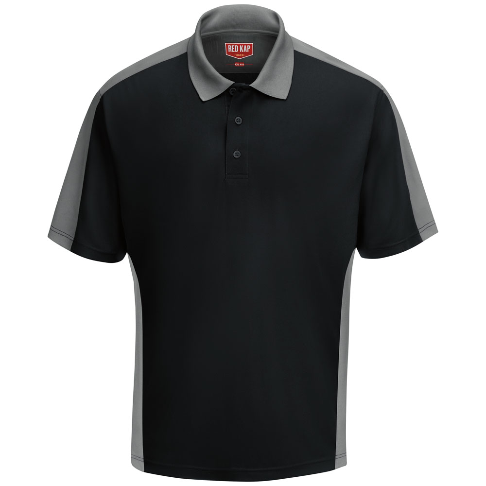 Red Kap Men's Performance Knit® Two-Tone Polo | Knit Shirts | National ...